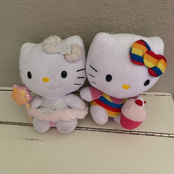 Hello Kitty | Toys | Ty Sanrio Hello Kitty Beanie Babies Rainbow Fairy ...